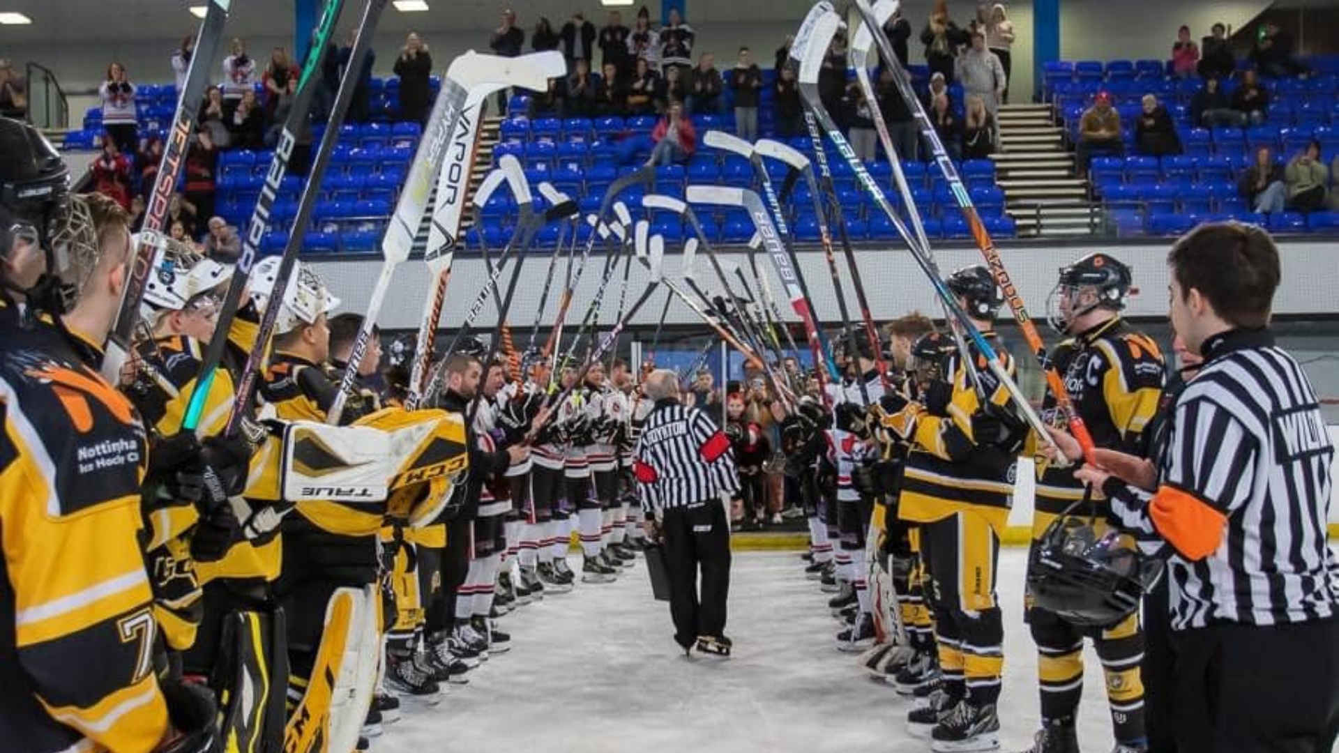 England Ice Hockey | Tony Boynton referees final game after 40-year career